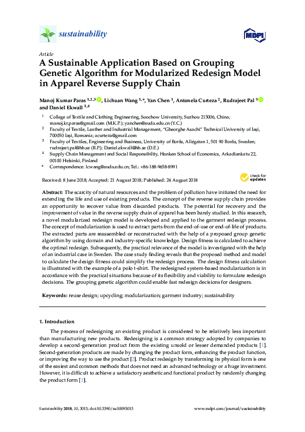 (PDF) A Sustainable Application Based on Grouping Genetic Algorithm for Modularized Redesign ...