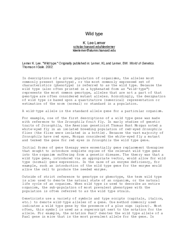 (PDF) Wild type