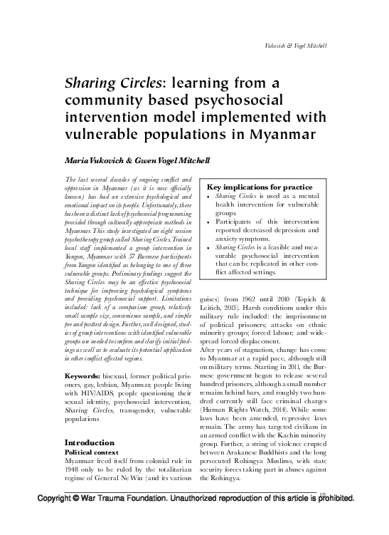 (PDF) Sharing Circles