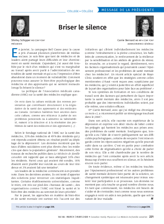 (PDF) Briser le silence