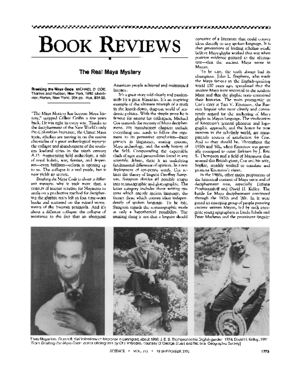 (PDF) The Real Maya Mystery