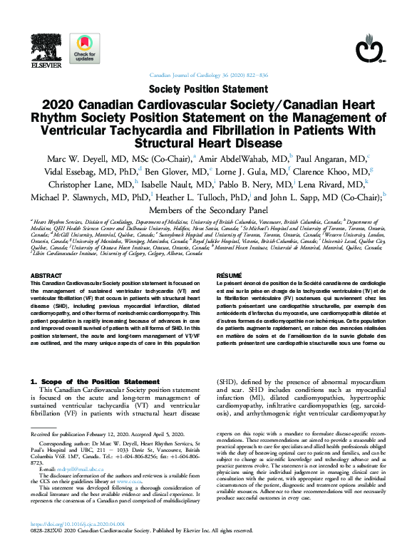 (PDF) 2020 Canadian Cardiovascular Society/Canadian Heart Rhythm ...