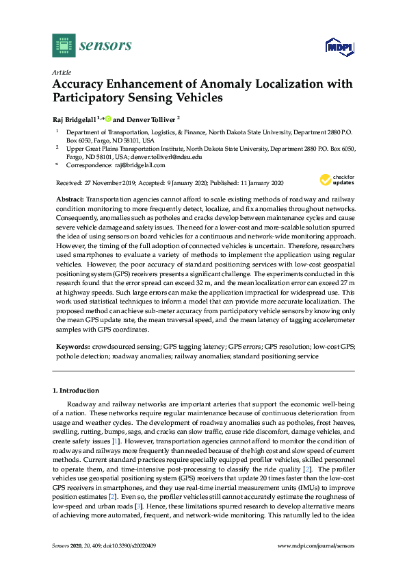 (PDF) Accuracy Enhancement of Anomaly Localization with Participatory ...