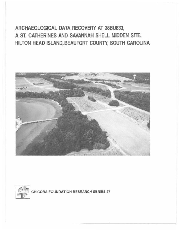 (PDF) Archaeological Data Recovery at 38BU833, a St. Catherines and ...