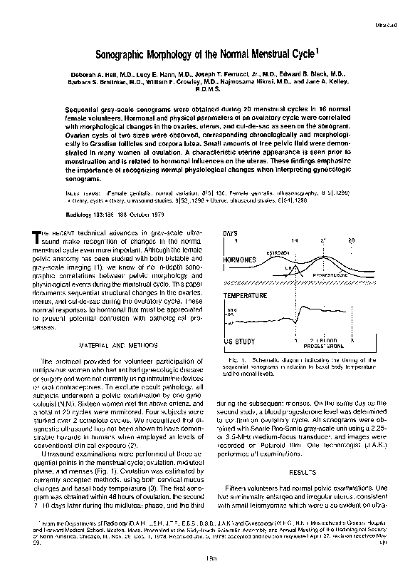 (PDF) Sonographic Morphology of the Normal Menstrual Cycle | Najmosama ...