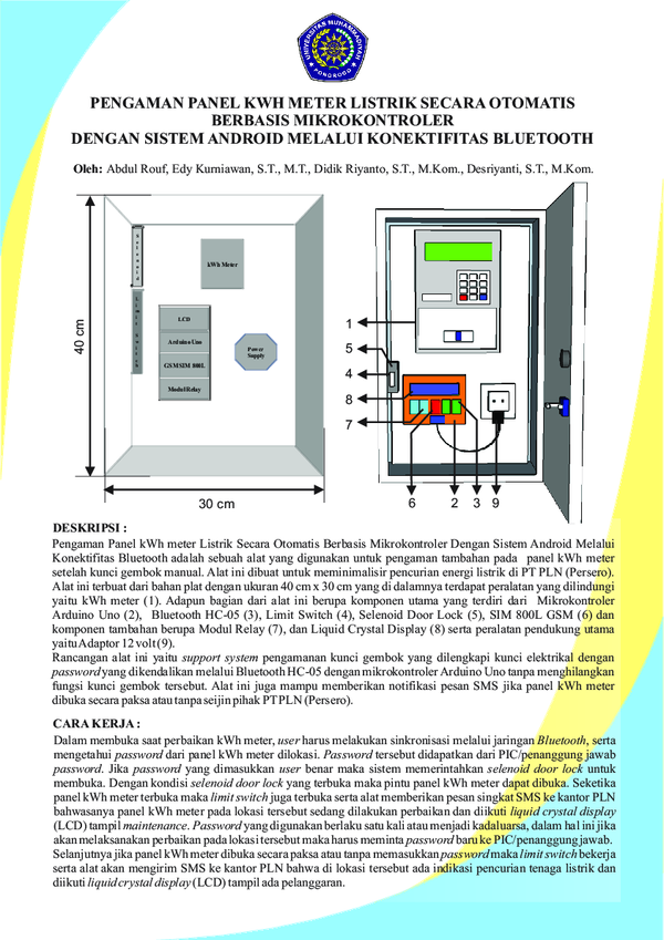 (PDF) Pengaman Panel Otomatis Pada KWH Meter Berbasis Mikrokontroler ...