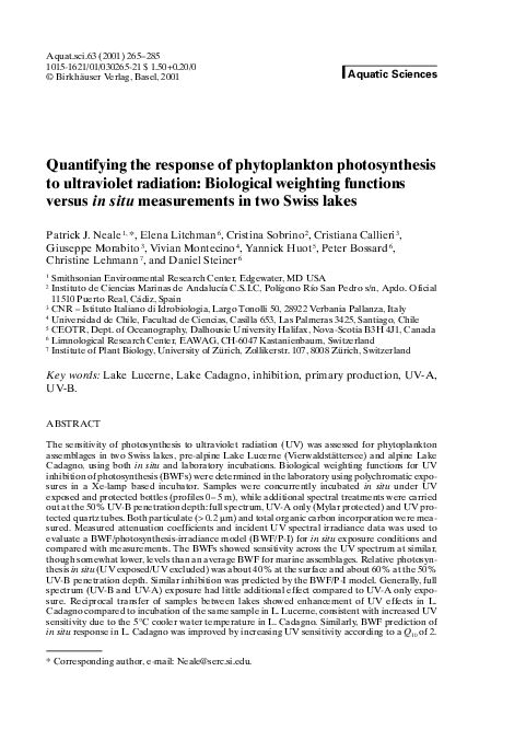 (PDF) Versus in Situ Measurements in Two