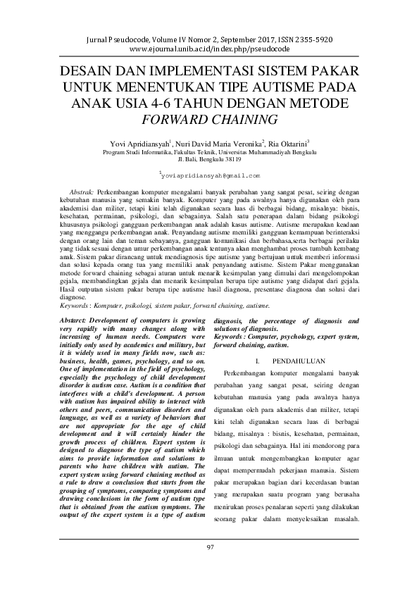 (PDF) Desain Dan Implementasi Sistem Pakar Untuk Menentukan Tipe ...