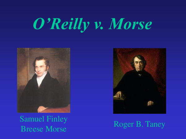 (PDF) O'Reilly v. Morse