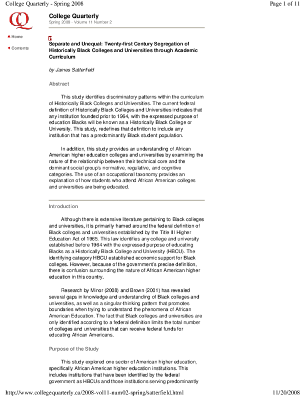 (PDF) Separate and Unequal: Twenty-First Century Segregation of ...