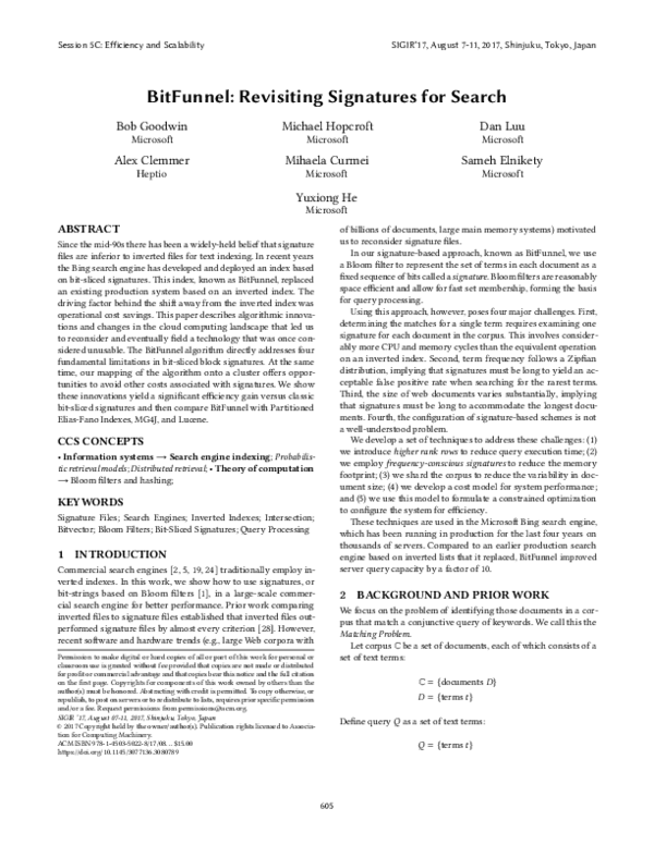 (PDF) BitFunnel