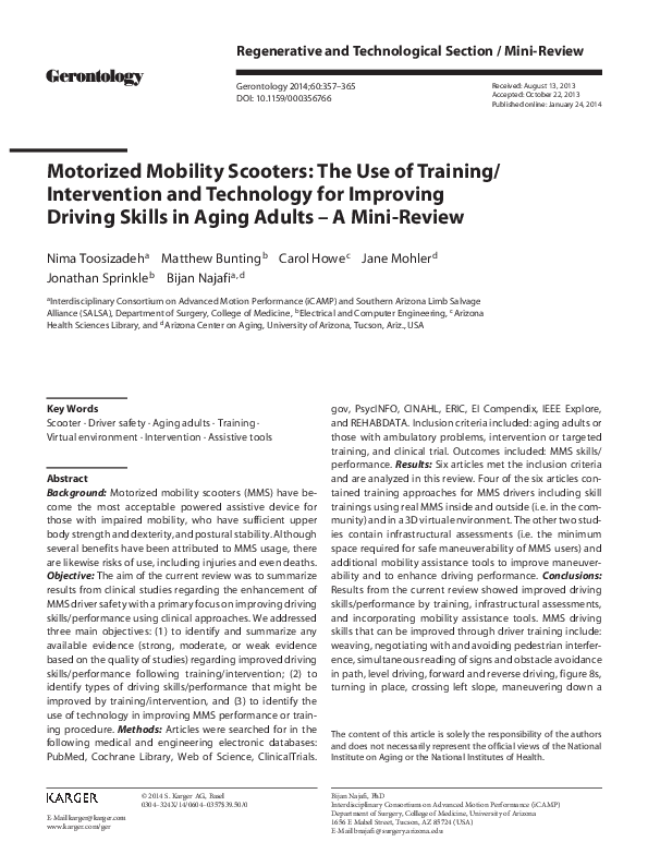 (PDF) Motorized mobility scooters: the use of training/intervention and ...