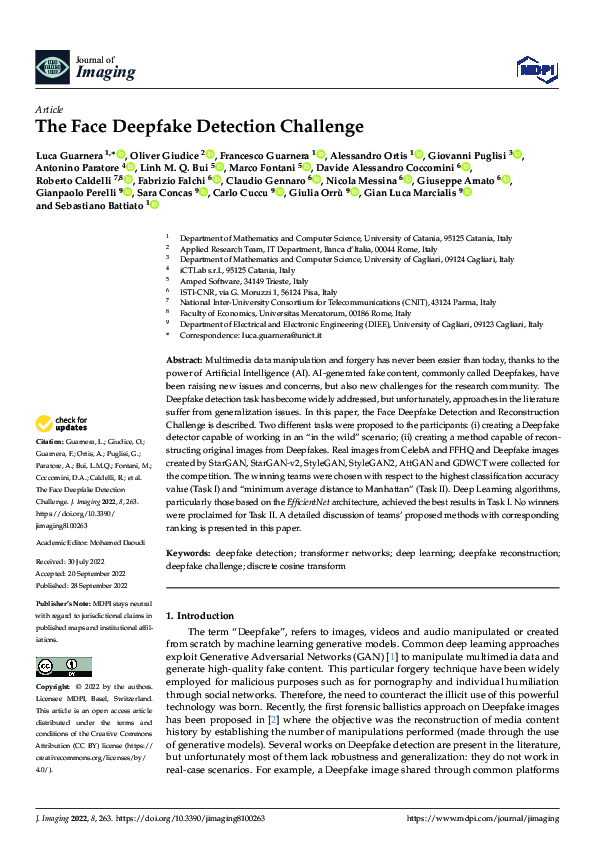 (PDF) The Face Deepfake Detection Challenge