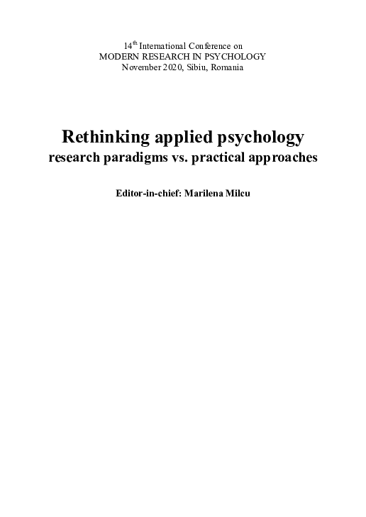 (PDF) Rethinking applied psychology. Research paradigms vs. practical ...
