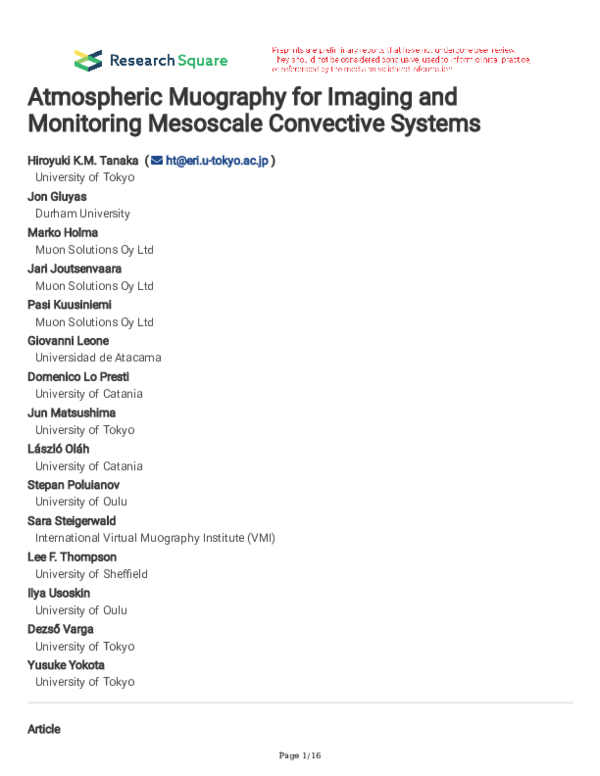 (PDF) Atmospheric Muography for Imaging and Monitoring Mesoscale ...