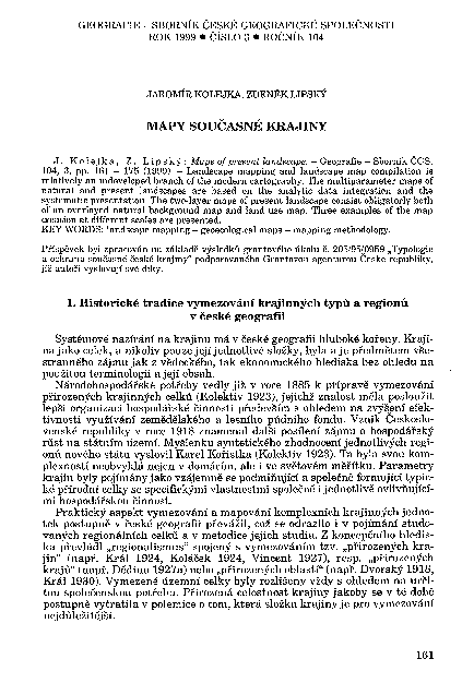 (PDF) Maps of present landscape | Zdeněk Lipský - Academia.edu
