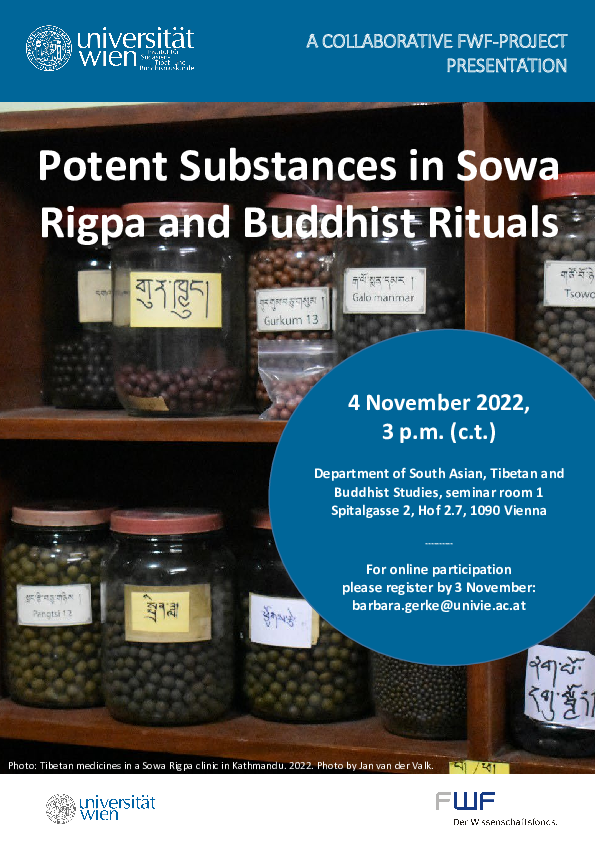 (PDF) ONLINE LECTURE November 4, 2022: Potent Substances in Sowa Rigpa ...