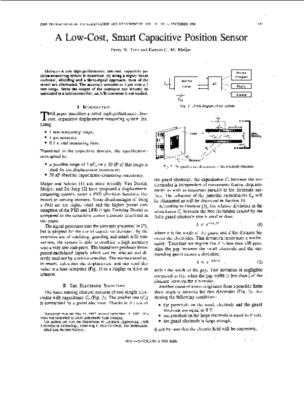 (PDF) A low-cost, smart capacitive position sensor | Ferry Toth - Academia.edu