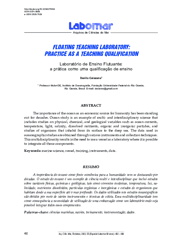 (PDF) Floating Teaching Laboratory: Practice as a Teaching Qualification