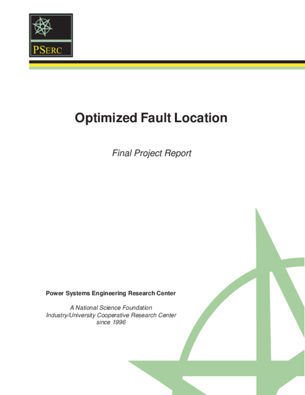 (PDF) Optimized fault location