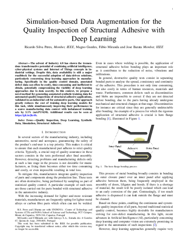 (PDF) Simulation-Based Data Augmentation for the Quality Inspection of Structural Adhesive With ...