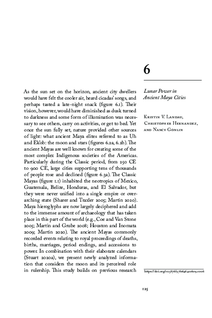 (PDF) Lunar Power in Ancient Maya Cities
