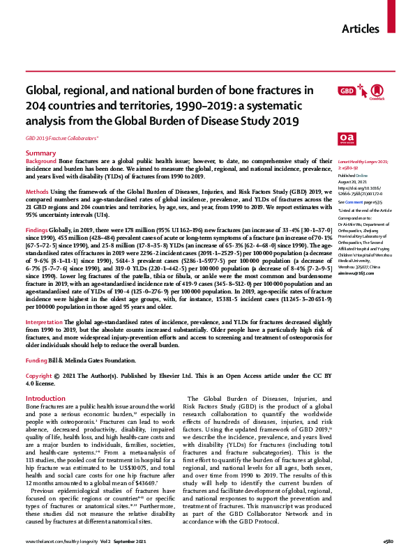 (PDF) Global, regional, and national burden of bone fractures in 204 ...