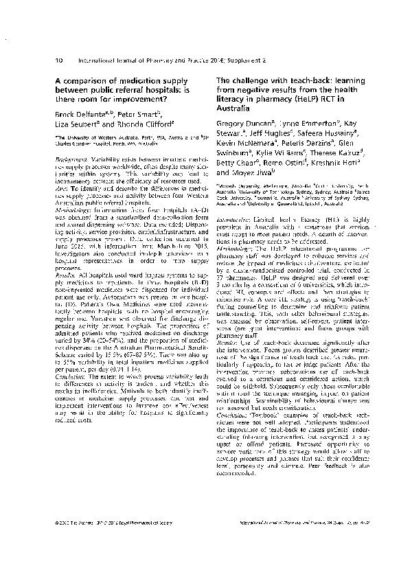 (PDF) The challenge with teach-back: learning from negative results ...