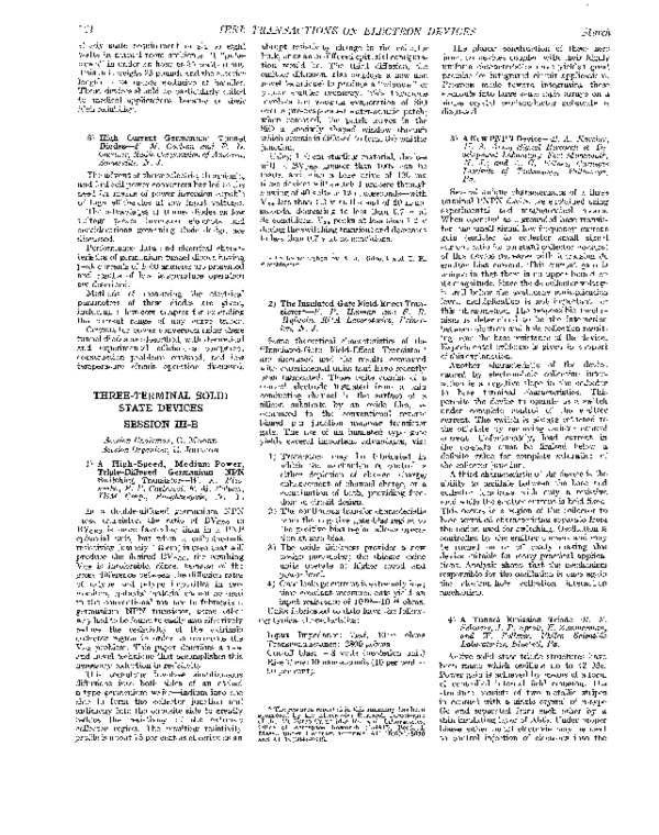 Pdf The Insulated Gate Field Effect Transistor