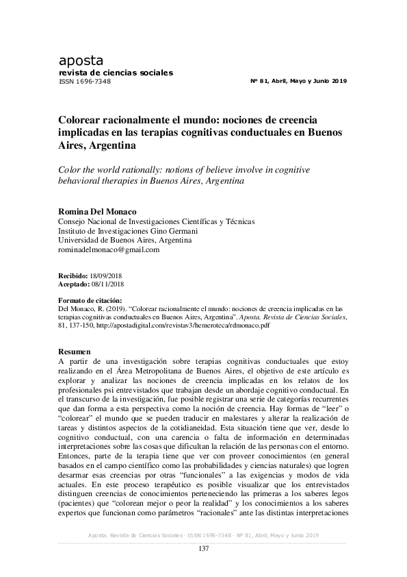 (PDF) Color the world rationally: notions of believe involve in ...