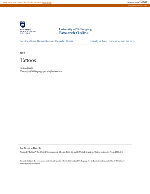 (PDF) Tattoos