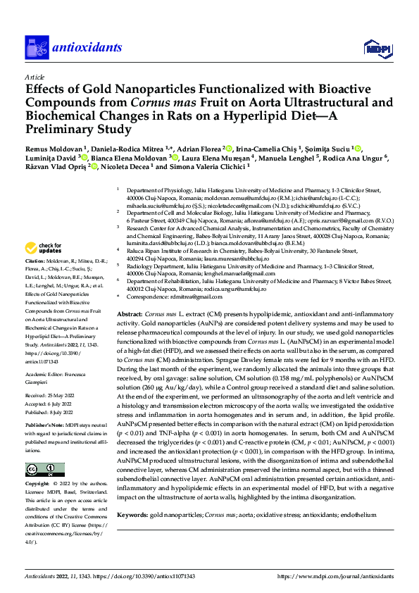 (PDF) Effects of Gold Nanoparticles Functionalized with Bioactive ...