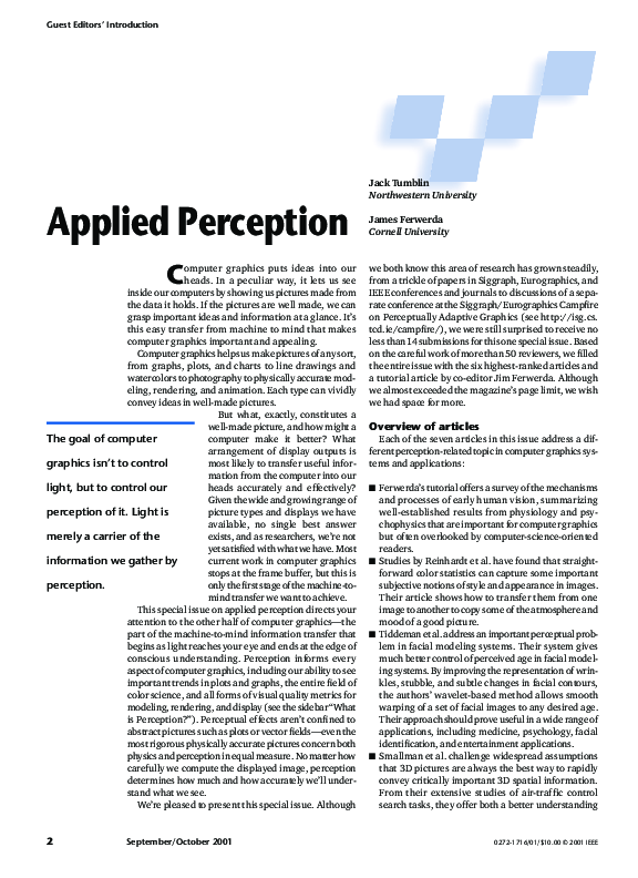 (PDF) Applied perception