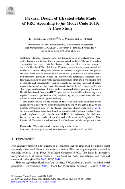 (PDF) Flexural Design of Elevated Slabs Made of FRC According to fib ...