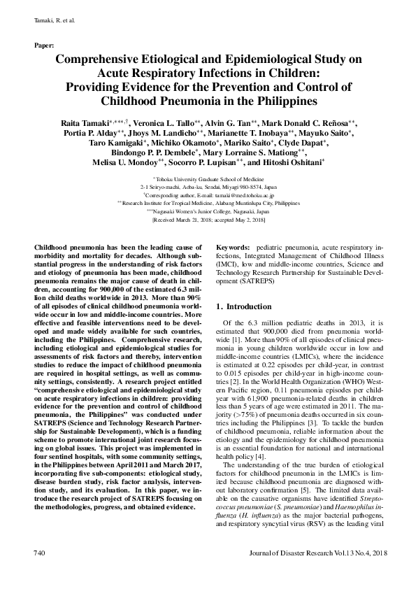 (PDF) Comprehensive Etiological and Epidemiological Study on Acute ...