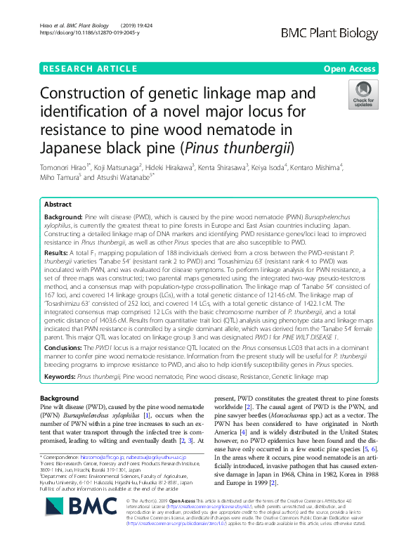 (PDF) Construction of a Genetic Linkage Map and Identification of a ...