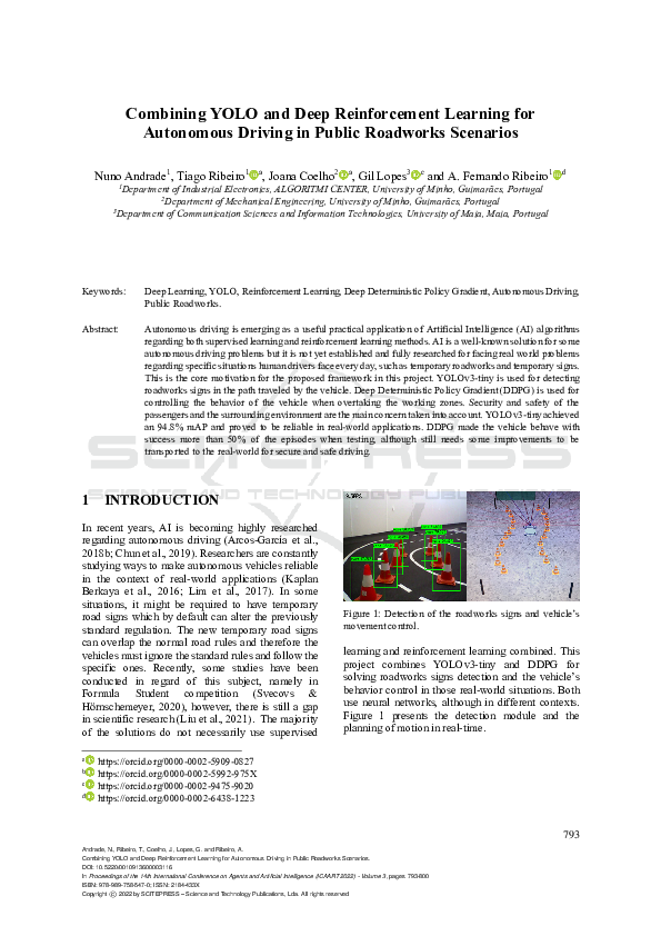 Pdf Combining Yolo And Deep Reinforcement Learning For Autonomous