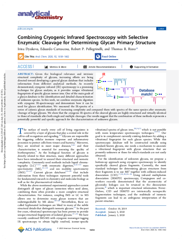 (PDF) Combining Cryogenic Infrared Spectroscopy with Selective ...