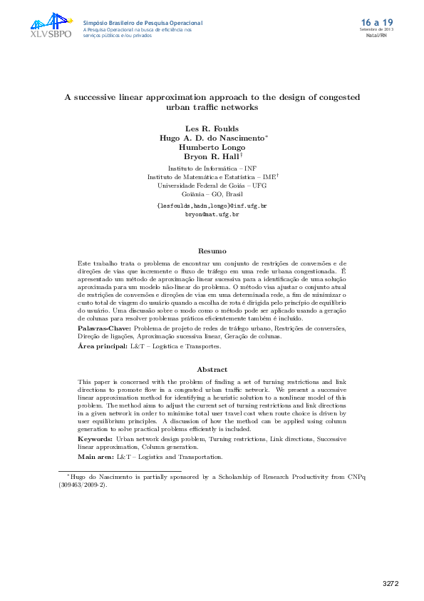 Pdf A Successive Linear Approximation Approach To The Design Of
