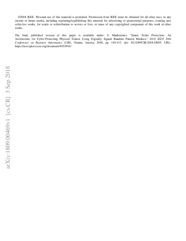 (PDF) Smart Ticket Protection: An Architecture for Cyber-Protecting ...