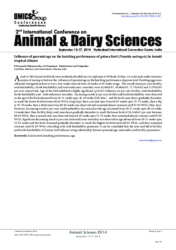 (PDF) Constraints faced by livestock farmers in rearing Kherigarh, an ...