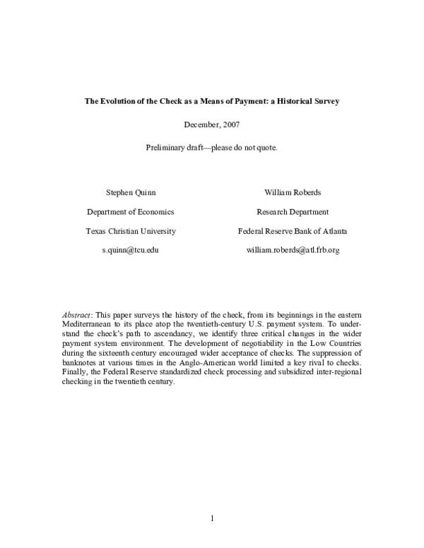 (PDF) Preliminary Draft: Please Do Not Quote