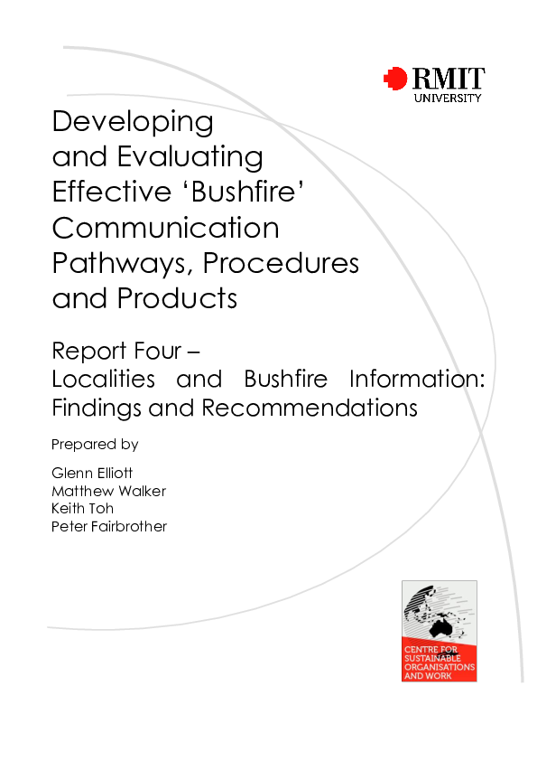 (PDF) Developing and Evaluating Effective 'Bushfire' Communication ...