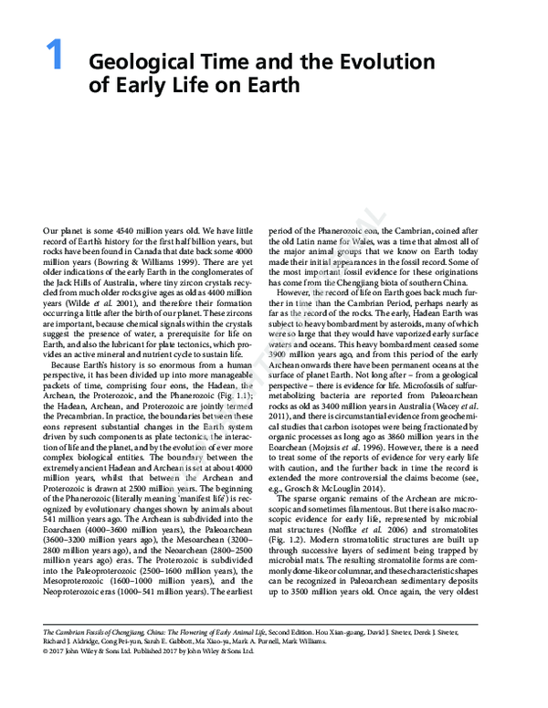 (PDF) Geological Time and the Evolution of Early Life on Earth