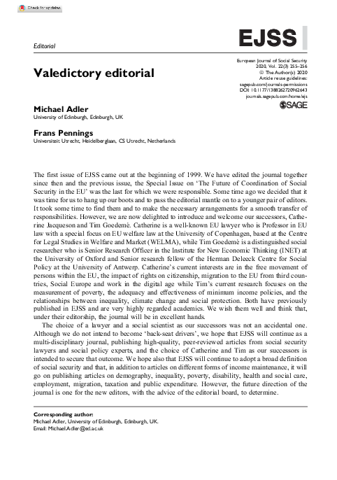 (PDF) Valedictory editorial