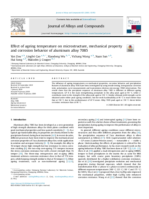 (PDF) Effect of Ageing Temperature on the Microstructures and Mechanical Properties of Ti-Nb ...