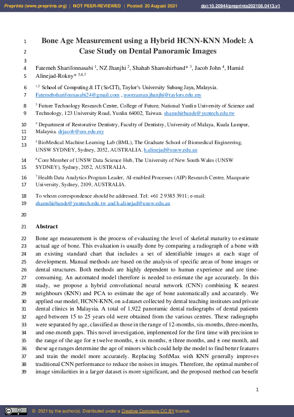 (PDF) Bone Age Measurement using a Hybrid HCNN-KNN Model: A Case Study ...