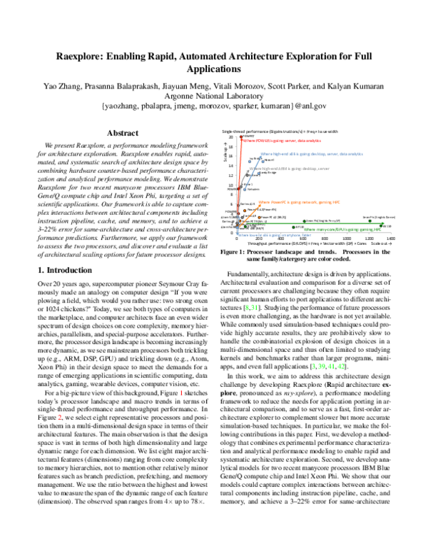 Pdf Raexplore Enabling Rapid Automated Architecture Exploration For Full Applications