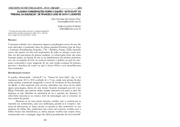(PDF) Algumas considerações sobre o quadro “auto-da-fé” ou “tribunal da ...