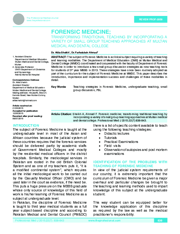 (PDF) Forensic Medicine